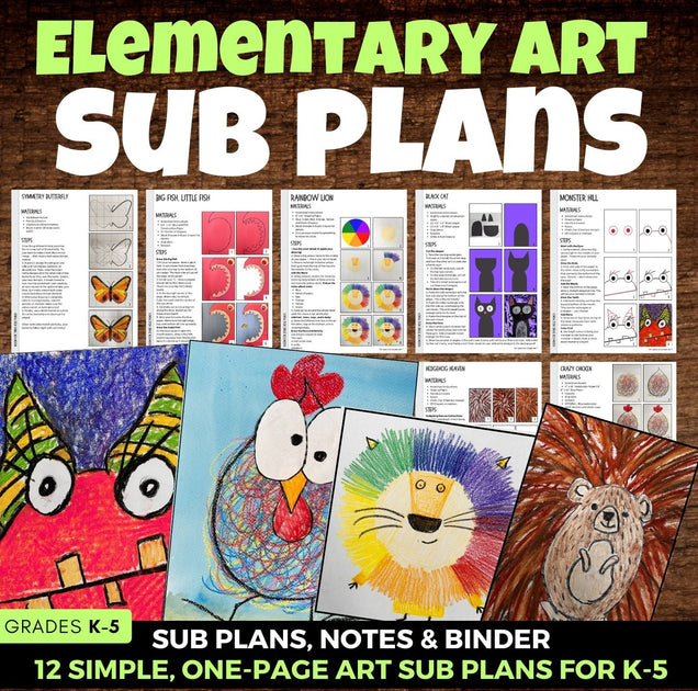 Emergency Art Sub Plans for Elementary Teachers (No-Prep & Stress-Free ...