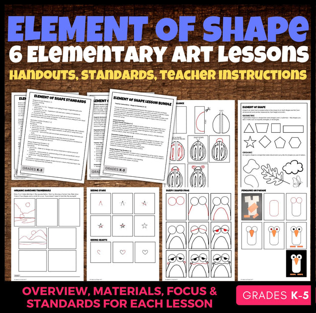 Element of Shape Art Lessons for Elementary | K–5 Art Projects & Activ ...