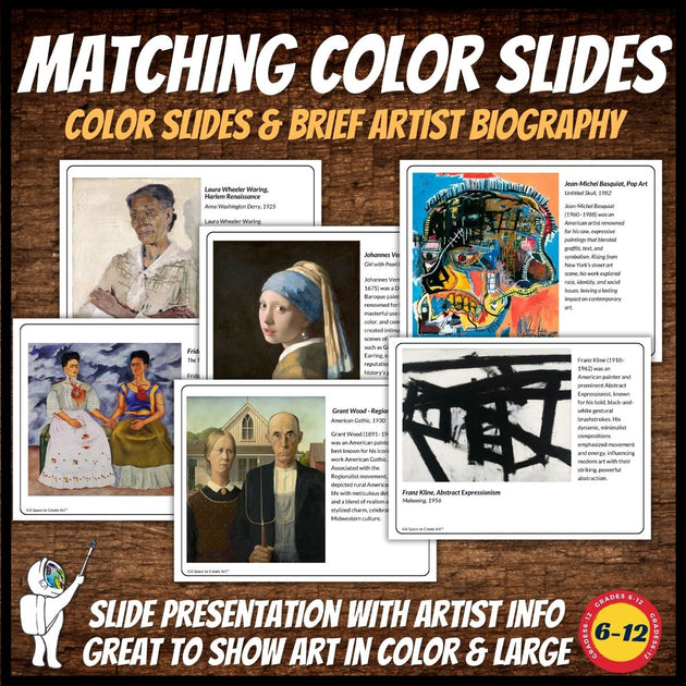 Famous Artworks Critique Worksheets & Slides (Middle & High School) – A ...