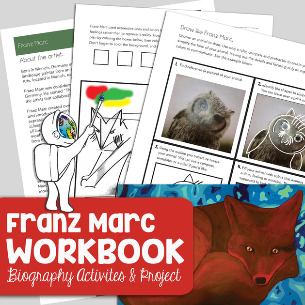 Franz Marc Art History Workbook - Biography, Activities, Analysis and ...