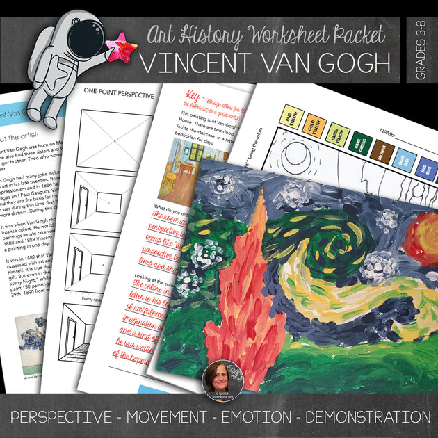 Van Gogh Art History Workbook and Activities - Starry Night – A Space ...