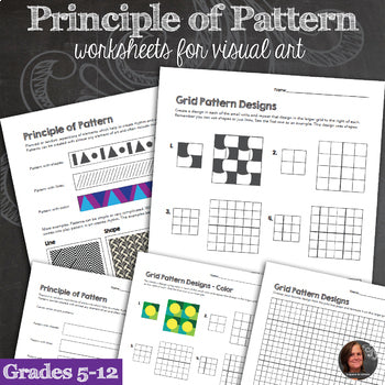 Principles of Design Worksheets - Principle of Pattern & Pattern Mini ...