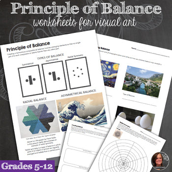 Principles of Design Worksheets - Principle of Balance & Balance Mini ...