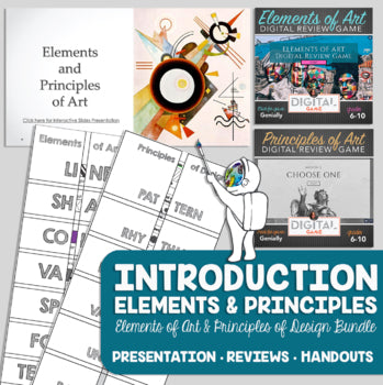 Elements of Art & Principles of Design Bundle for Middle or High Schoo ...