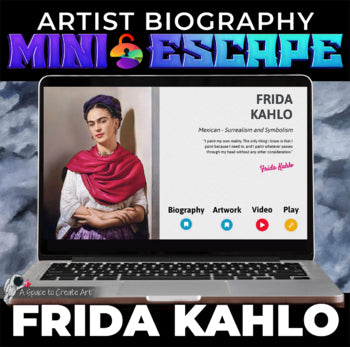 Introduction to Frida Kahlo - Middle School/High School Mini Digital E ...