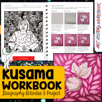 Yayoi Kusama Art History Workbook - Famous Artist Biography Unit – A ...