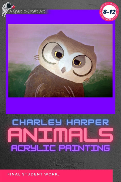 Acrylic Painting: Charley Harper Animals - Art with Geometry for High ...