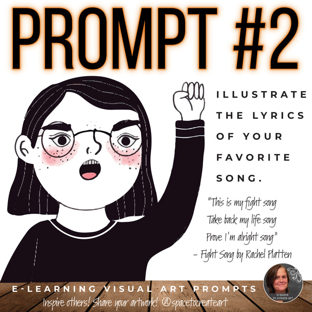 Visual Art Prompts for Remote Learning – A Space to Create Art