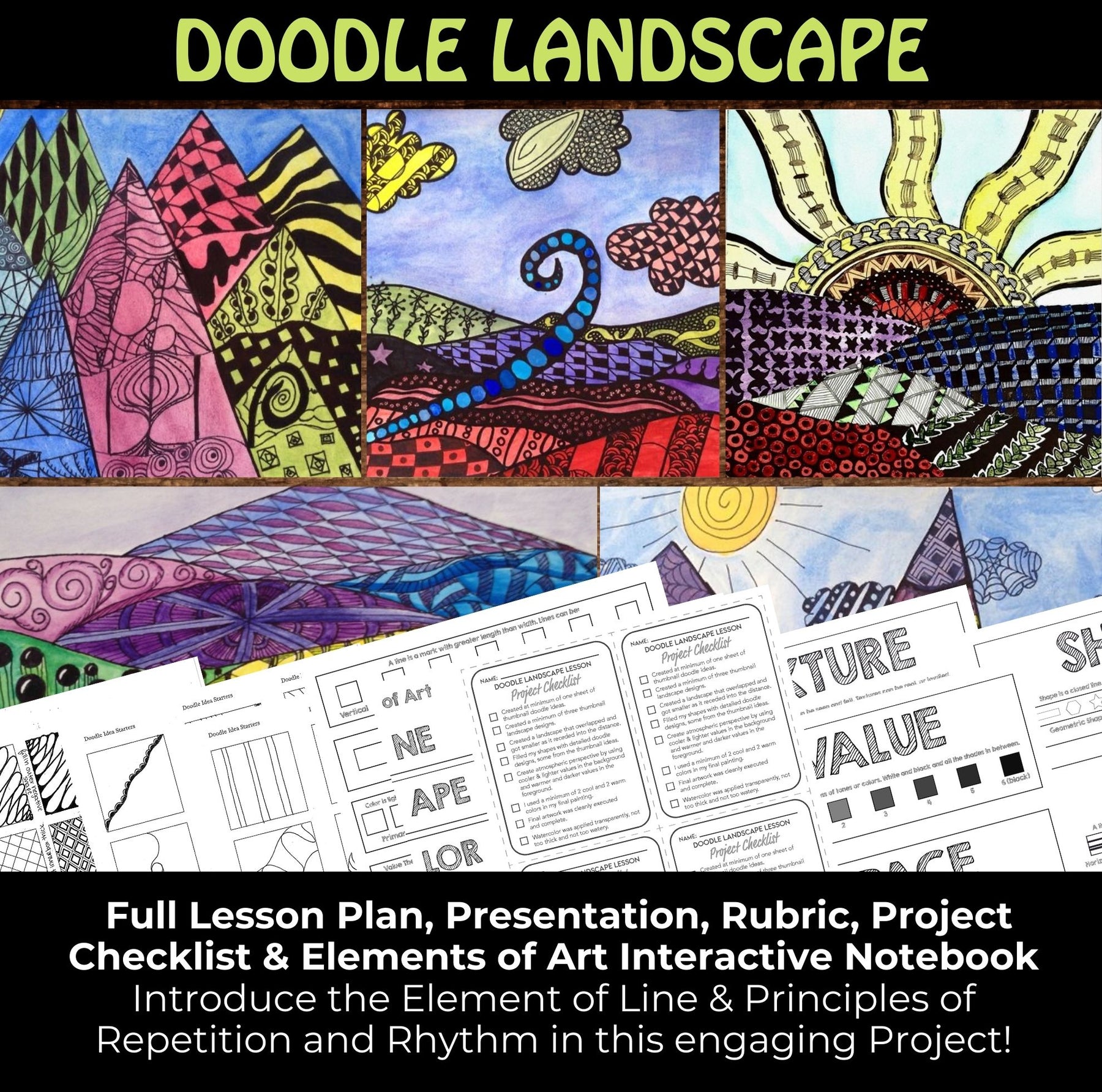 Year long High School Visual Art Curriculum - Intro to Art & Drawing C ...