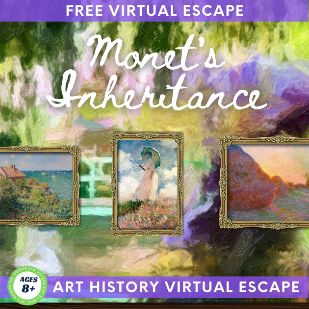 Monet's Inheritance Virtual Escape Room, Claude Monet, Visual Art Virt ...