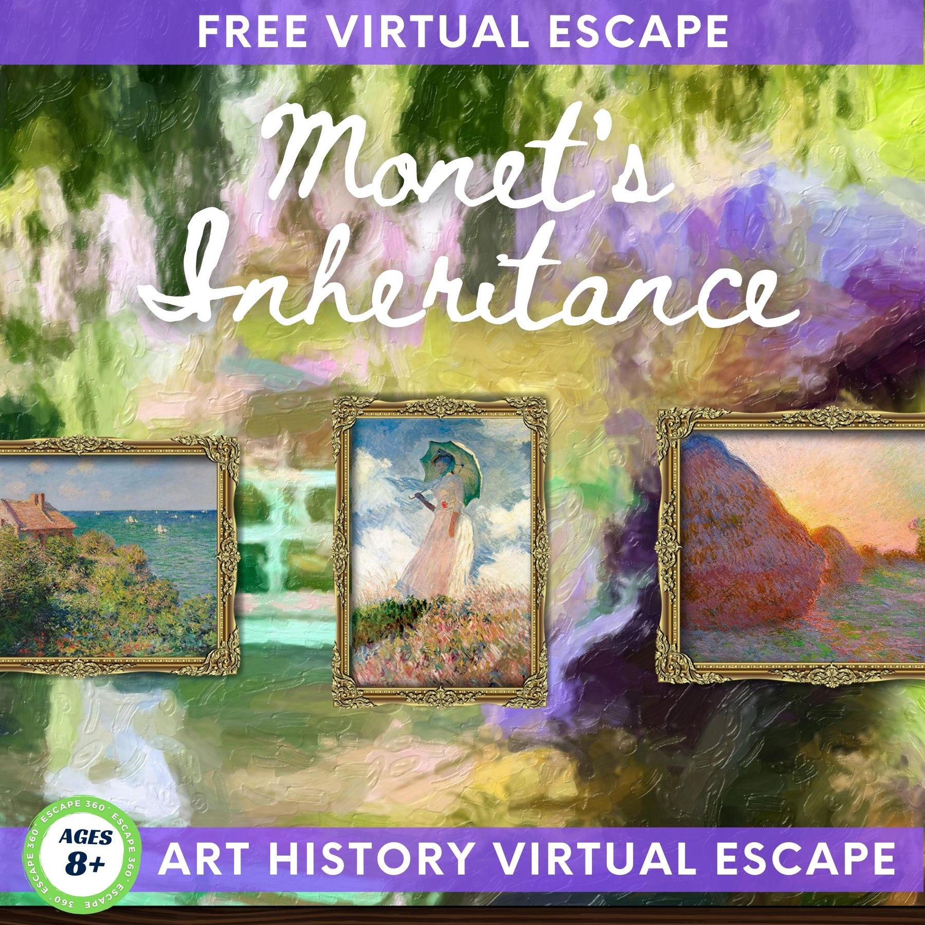 Monet's Inheritance Virtual Escape Room, Claude Monet, Visual Art Virt ...