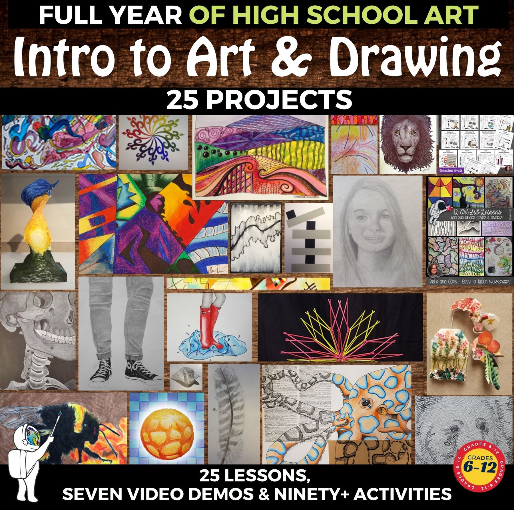 Year long High School Visual Art Curriculum - Intro to Art & Drawing C ...