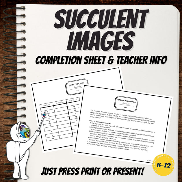 Succulent Images for Art Reference, PDF, Middle School, High School Ar ...