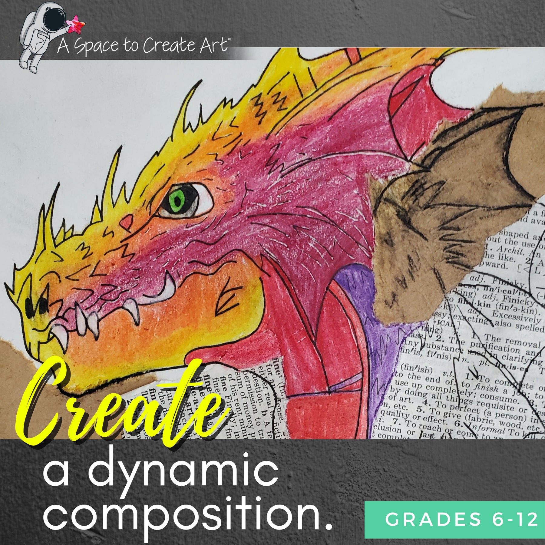 Three Mediums Drawing Lesson – A Space to Create Art