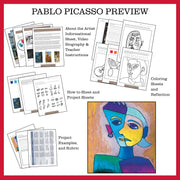 Art History Worksheet Packets for Middle School Art; Famous Artists ...