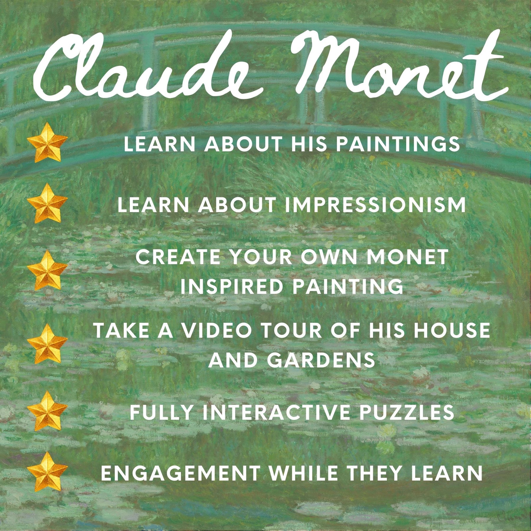 Monet's Inheritance Virtual Escape Room, Claude Monet, Visual Art Virt ...