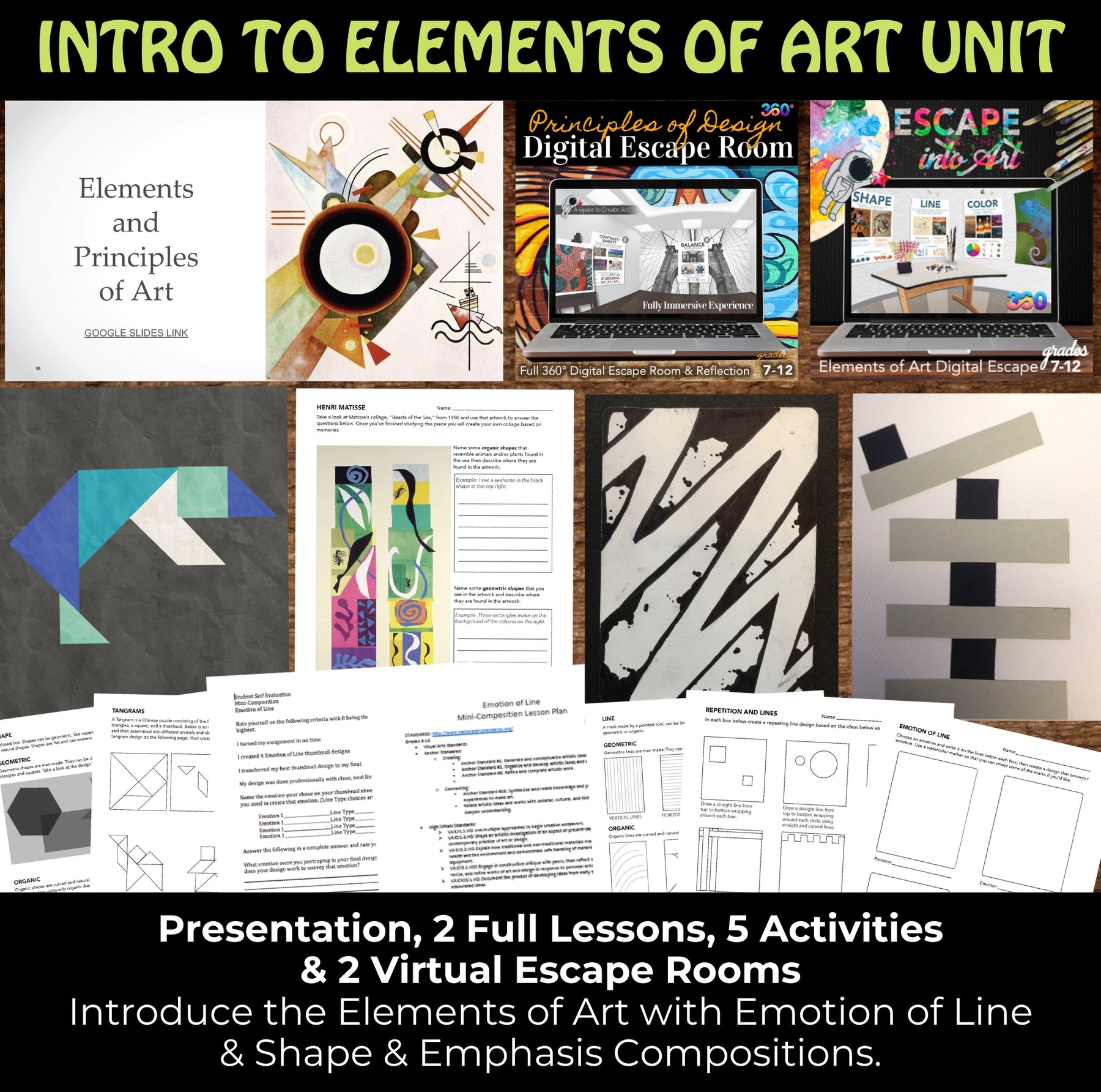 Introduction to Art - Semester Long High School or Middle School Art C ...