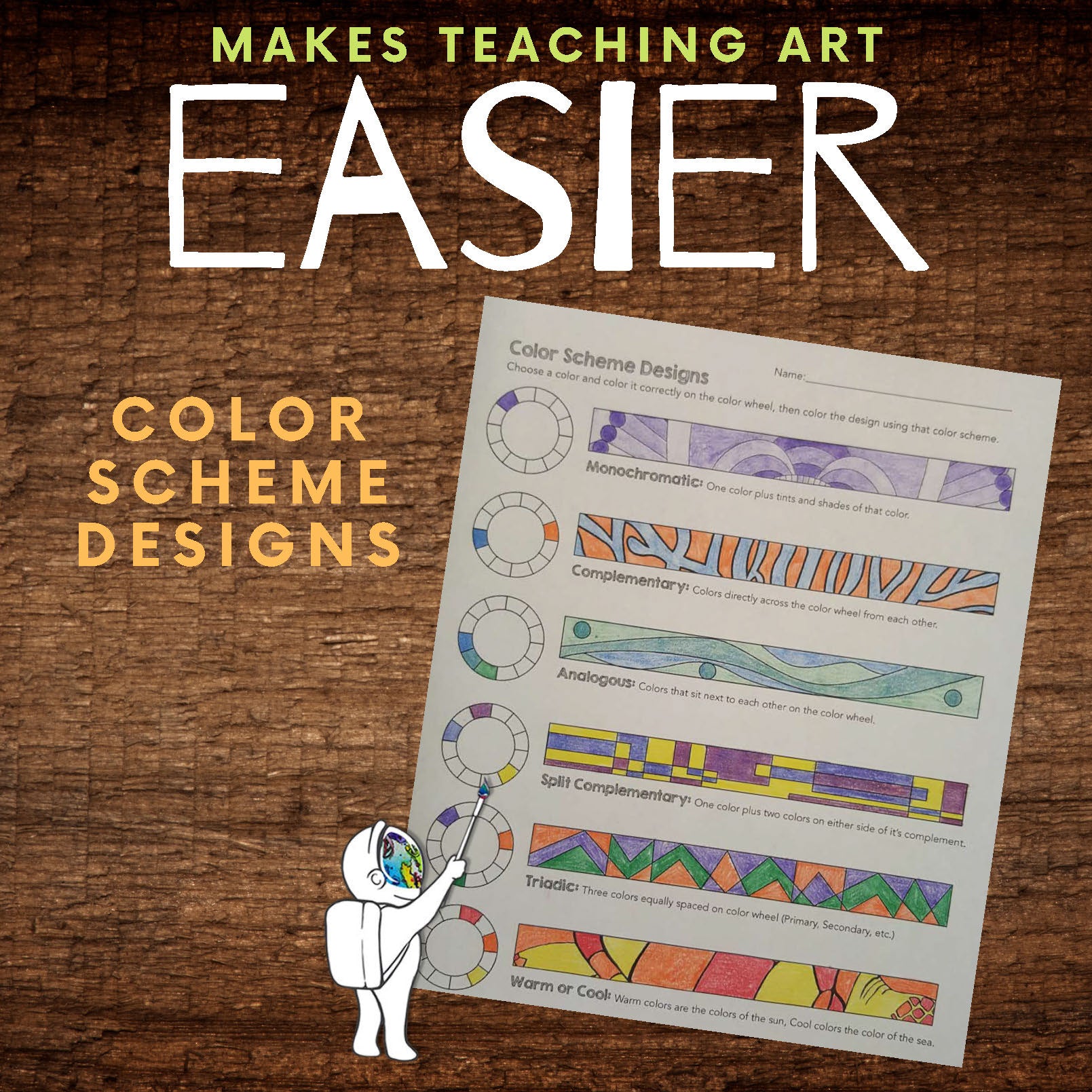 Art Worksheets Bundle, 120+ Pages, Middle & High School Art, Subs Less ...