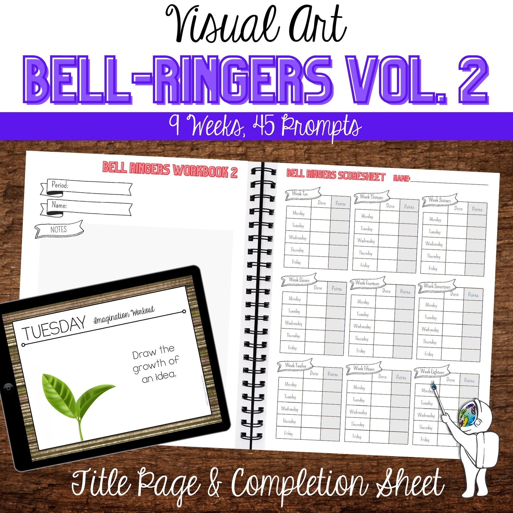 Visual Art Bell Ringers 2 - Middle, High School Art Bell Ringers - Set ...