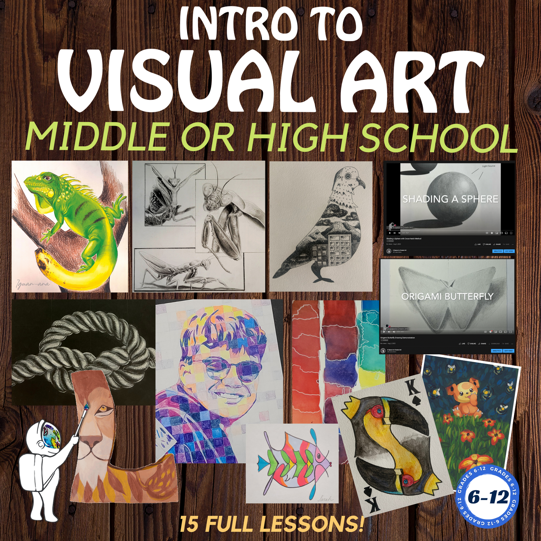 Introduction to Visual Art 2: High School Middle School Art Curriculum ...