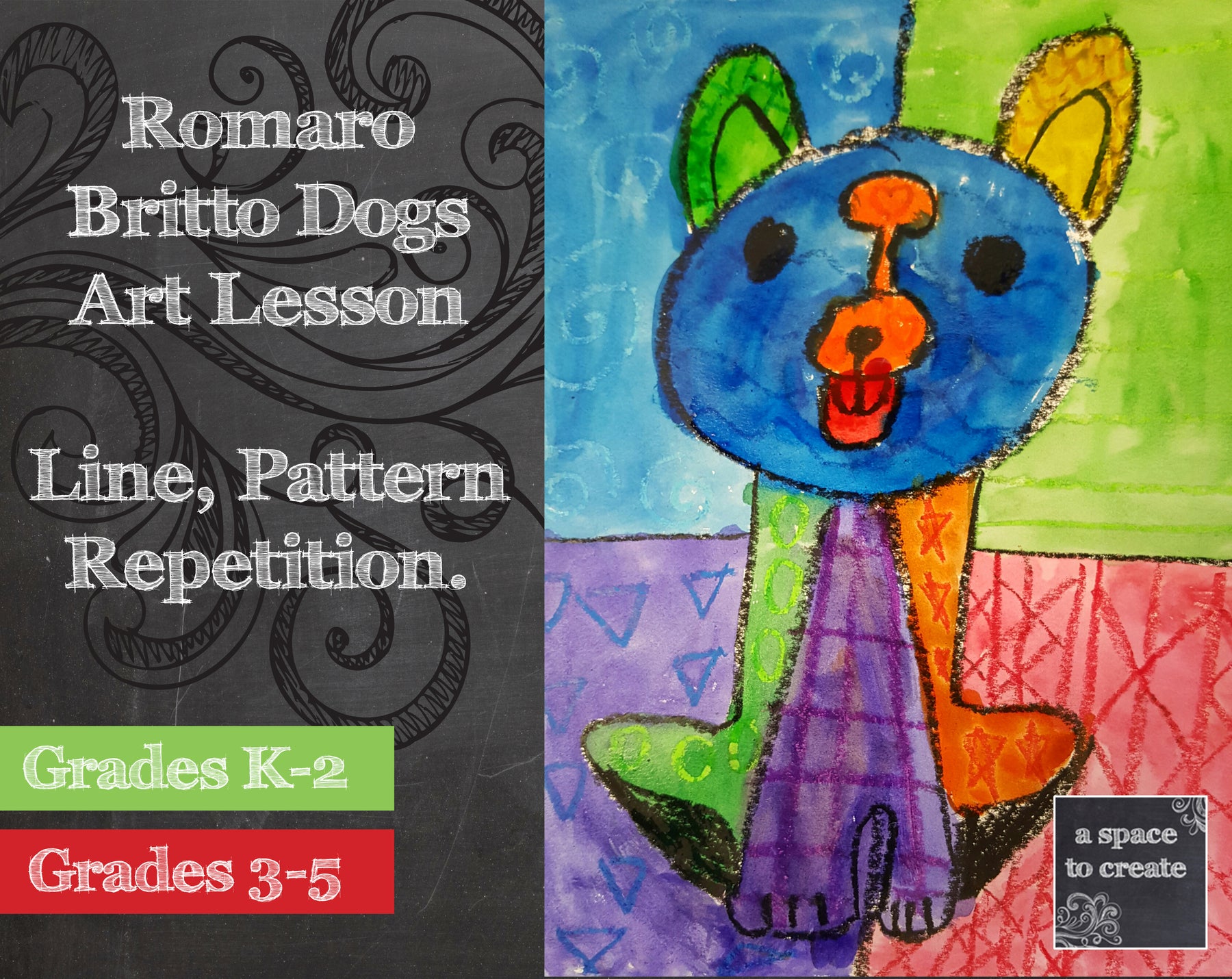 Romero Britto Dogs – A Space to Create Art