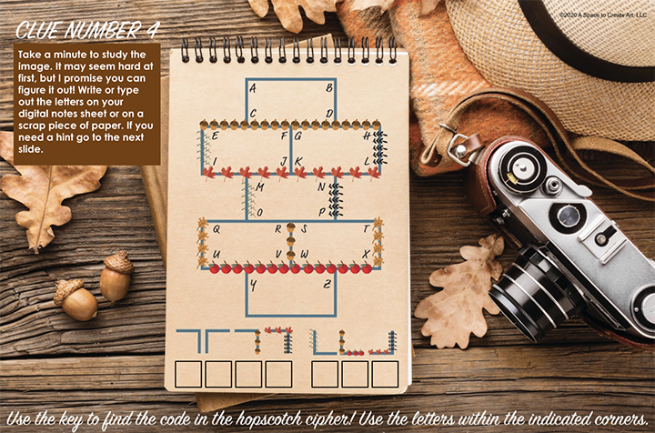 Fun Fall Break-Out Digital Escape – A Space to Create Art