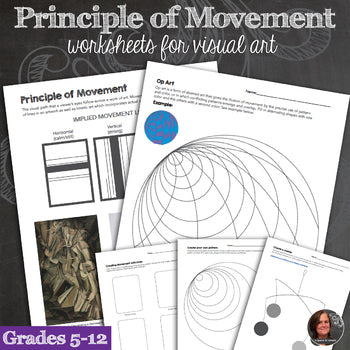 Principles of Design Worksheets - Principle of Movement & Movement Min ...