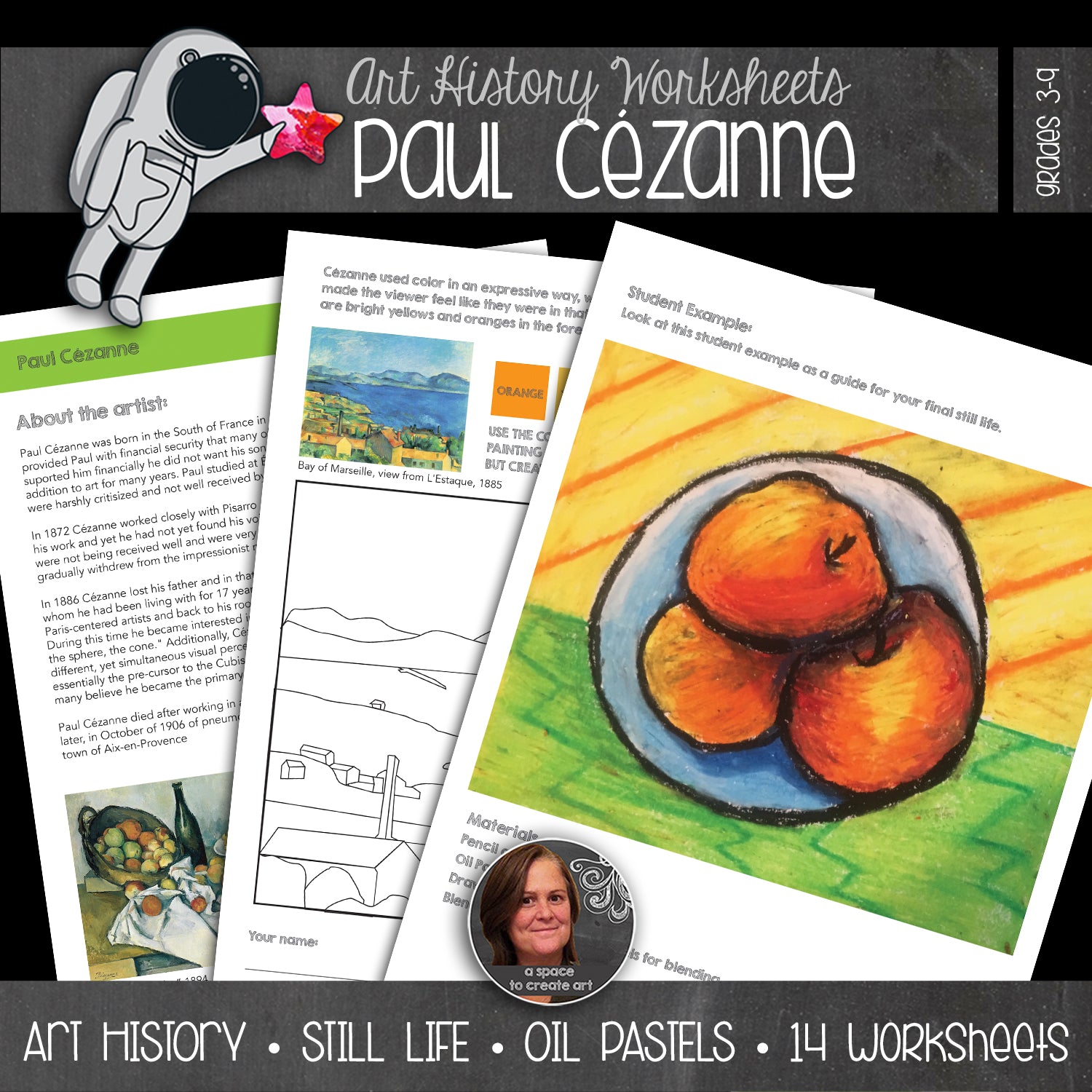 Paul Cézanne Art History Workbook and Activities - Still life drawing ...